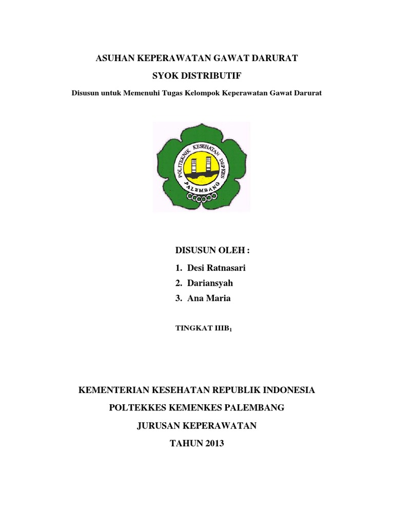 Pengertian dan Penanganan Syok Distributif | PDF | Sains & Matematika