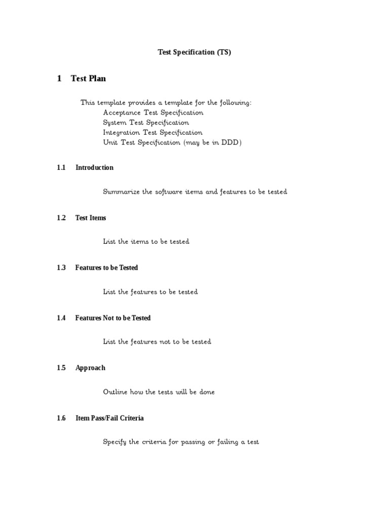 Test Specification | PDF | Software Engineering | Production And ...