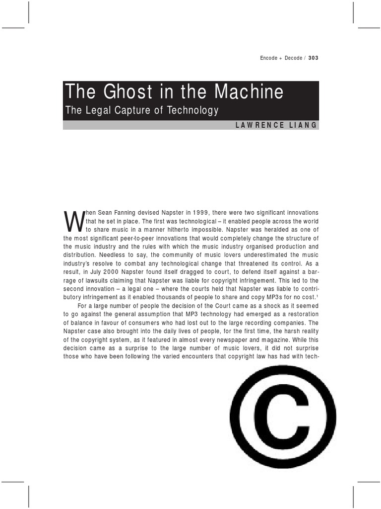 Ghost in The Machine | PDF | Copyright | Author