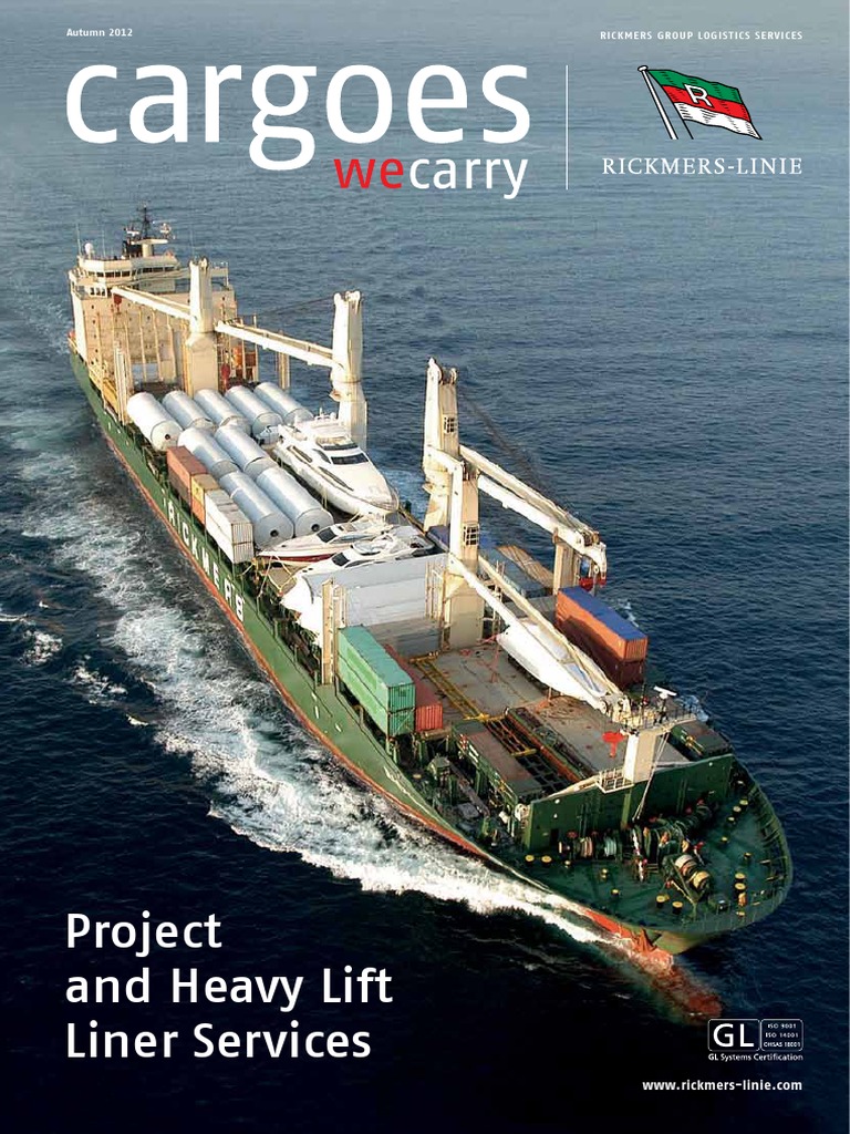 Rickmers-Linie Heavy Lift Services Guide | PDF | Cargo | Port
