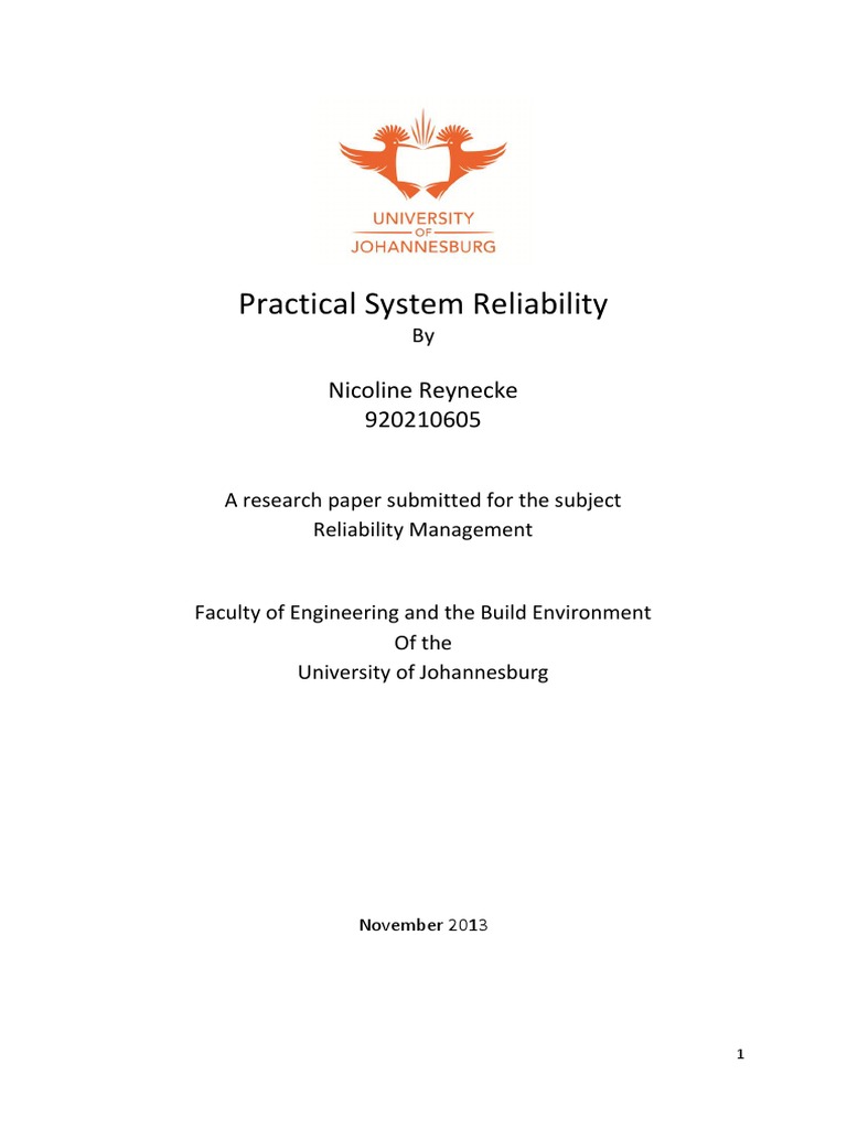 Practical System Reliability | PDF | Reliability Engineering | Systems Theory