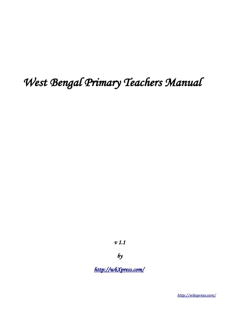 Primary School Teachers Manual | PDF | Further Education | Teaching And ...