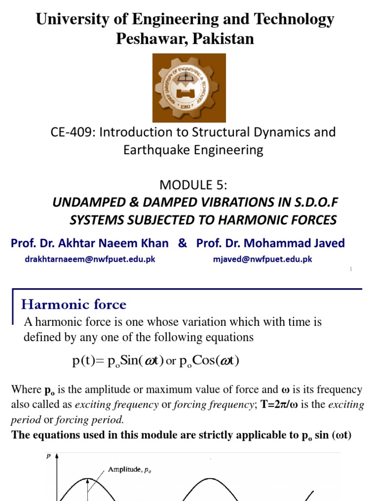 University of Engineering and Technology Peshawar, Pakistan | PDF | Motion (Physics) | Dynamics ...