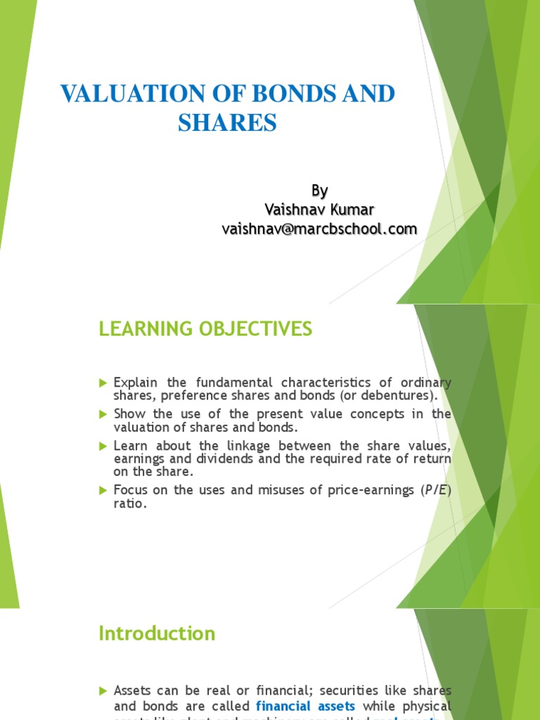 Valuation of Bonds and Shares Explained | PDF | Yield Curve | Bonds ...