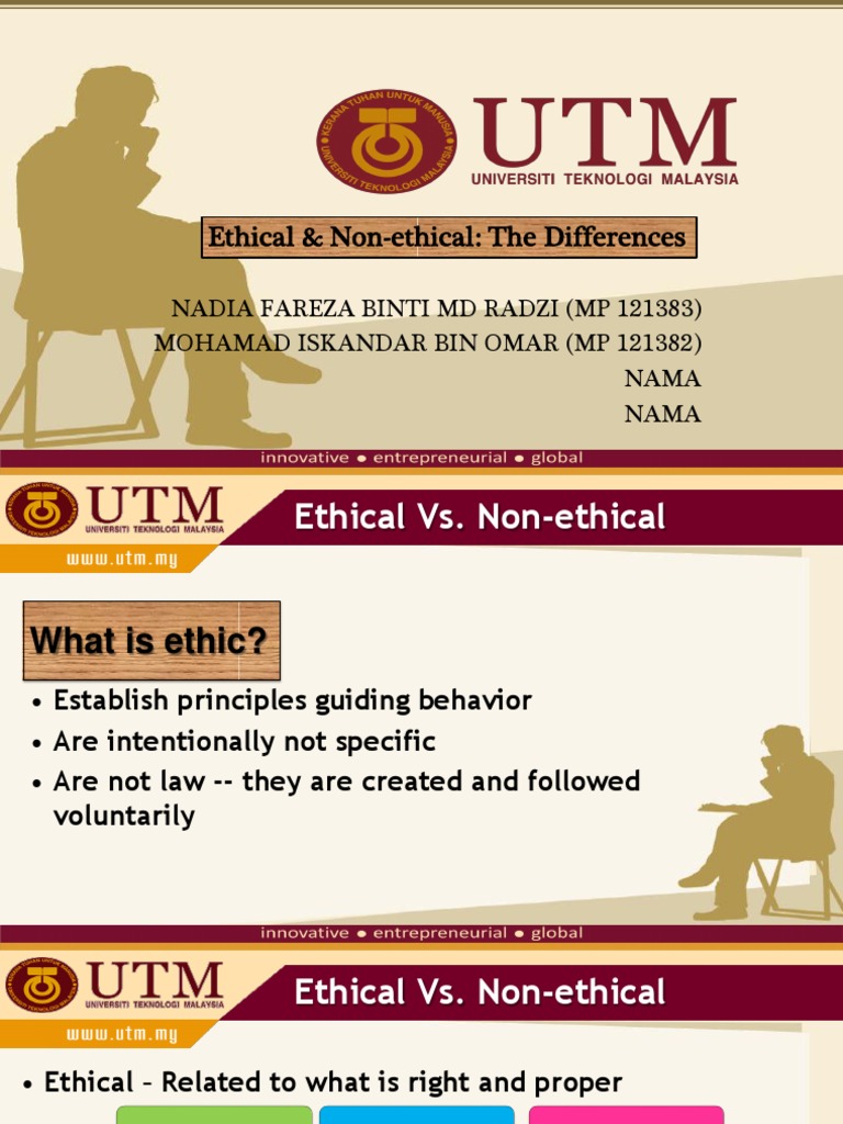 Ethical & Non-Ethical: The Differences | PDF