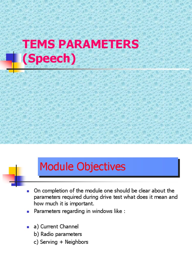 Tems Parameter | PDF | General Packet Radio Service | Radio