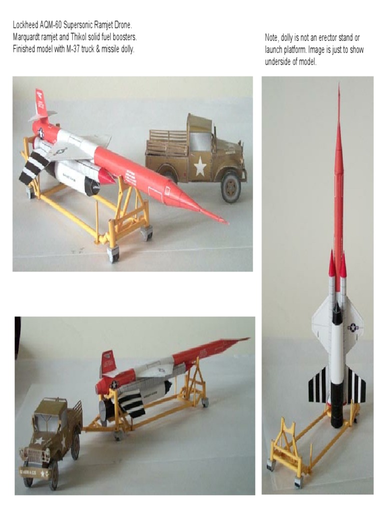 AQM-60 Ramjet Drone Papercraft Guide | PDF | Business | History