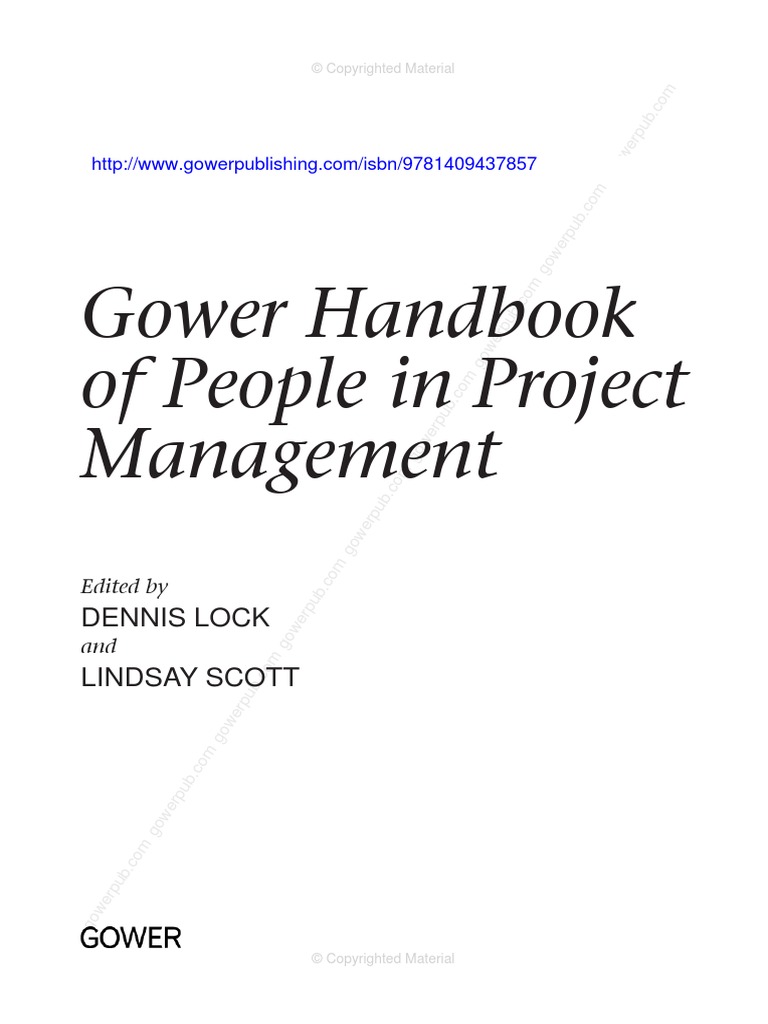 Handbook of People in Project Management | PDF | Project Management ...