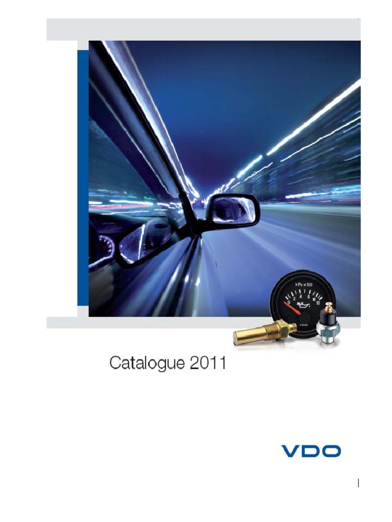 Vdo Catalogue 2011 | PDF | Ignition System | Electrical Connector