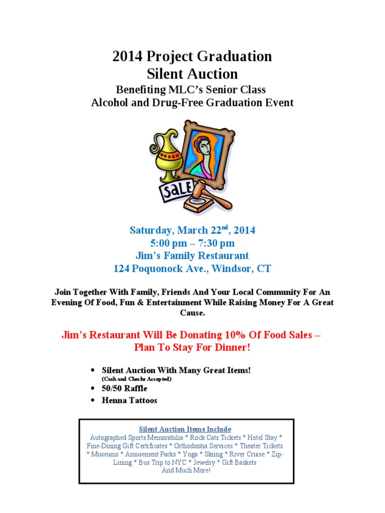 Project Graduation Auction Flyer | PDF | Games & Activities