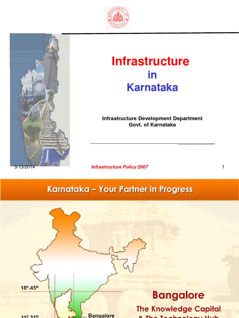 Infrastructure in Karnataka | PDF | Public–Private Partnership | Gross ...