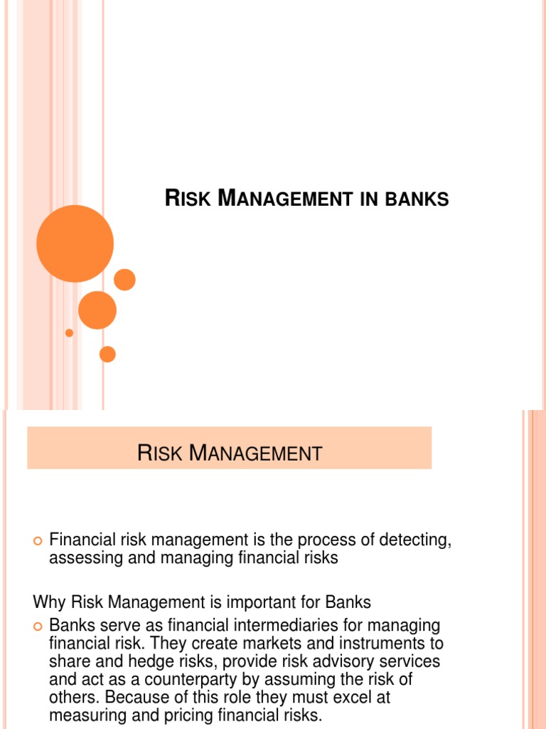 Banking Presentation Final - 4 | PDF | Risk | Risk Management