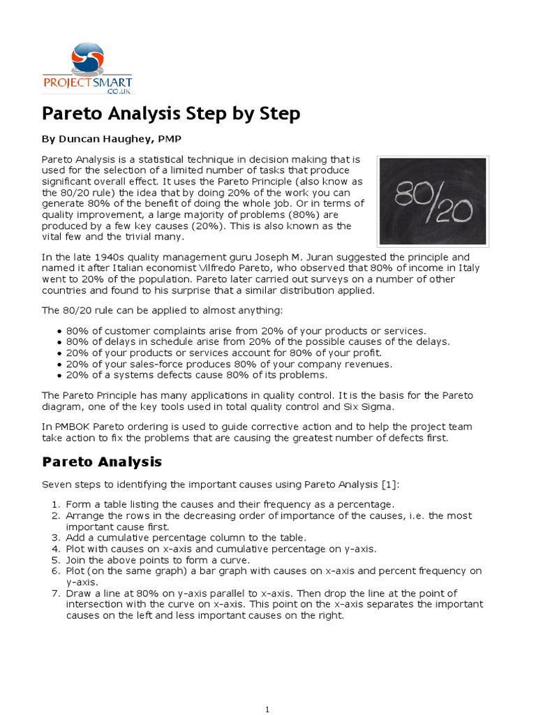 Pareto Analysis Step by Step | PDF | Business