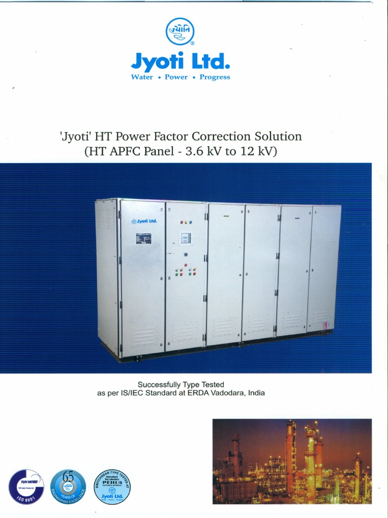6.6kv Apfc Panel | PDF | Capacitor | Fuse (Electrical)