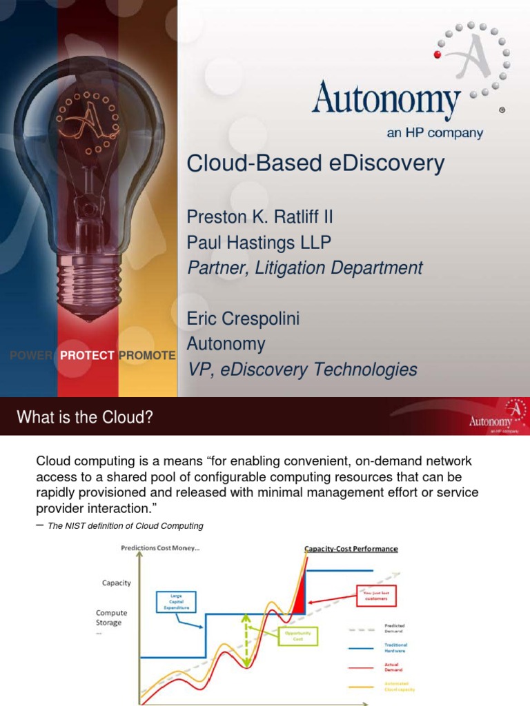 Cloud Ediscovery Autonomy | Download Free PDF | Cloud Computing | Software As A Service