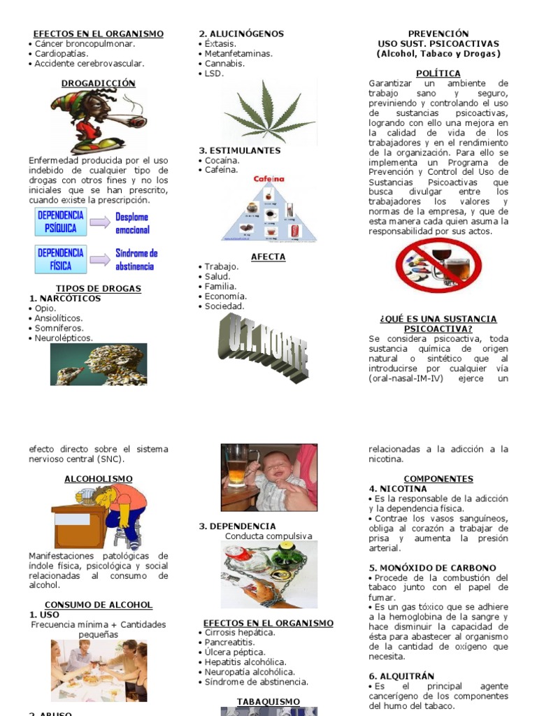 Folleto Sustancias Psicoactivas