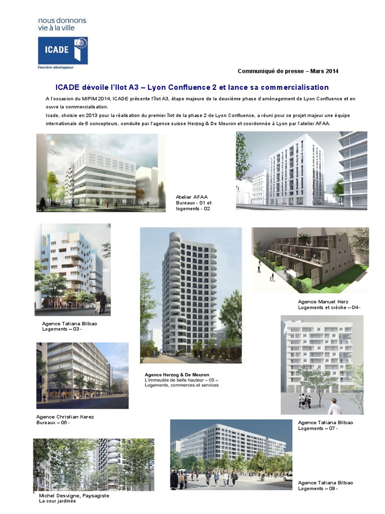 Commercialisation de l'îlot A3 à Lyon | PDF | Lyon | Développement durable