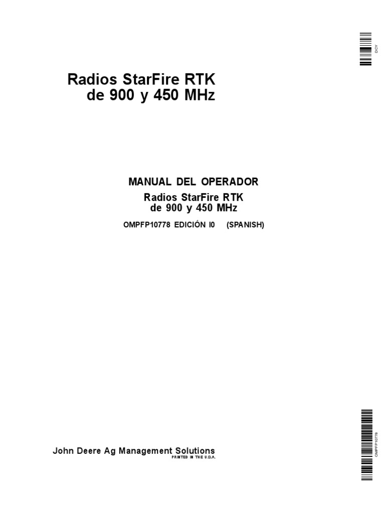Manual Operador RTK Normativa Trabajo Campo | PDF | Sistema de ...