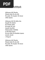 Selawat Taslim | PDF