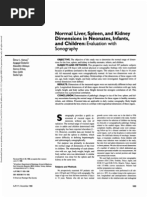 Pediatric Liver Size Reference | PDF | Cooking, Food & Wine | Wellness