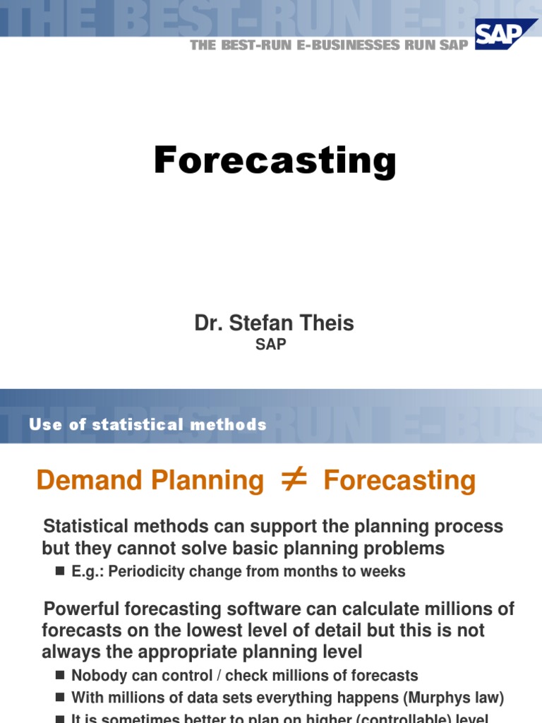 APO DP Forecasting | PDF | Forecasting | Causality