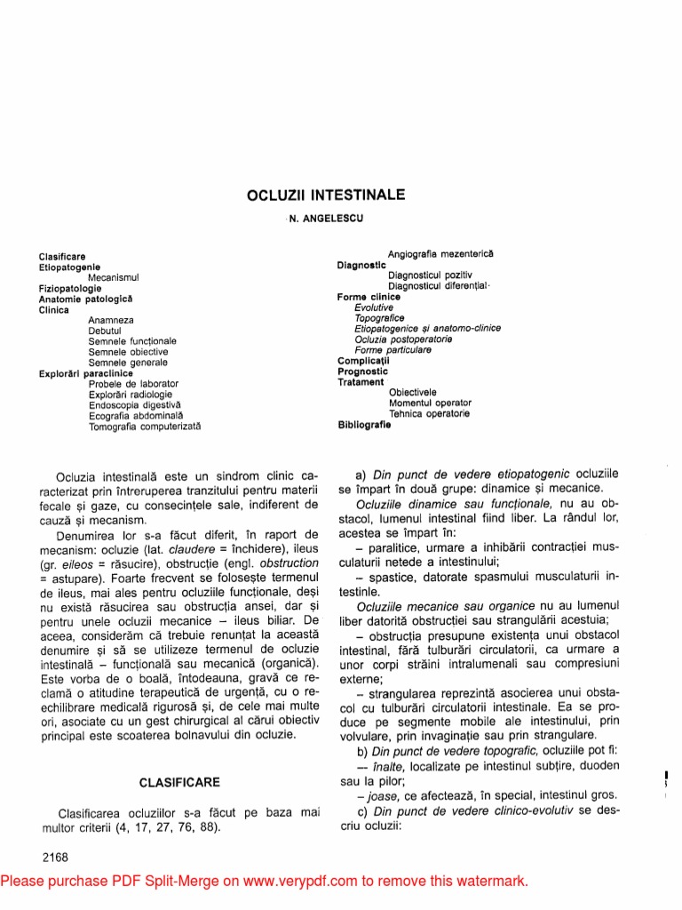 Ocluzia Intestinala | PDF