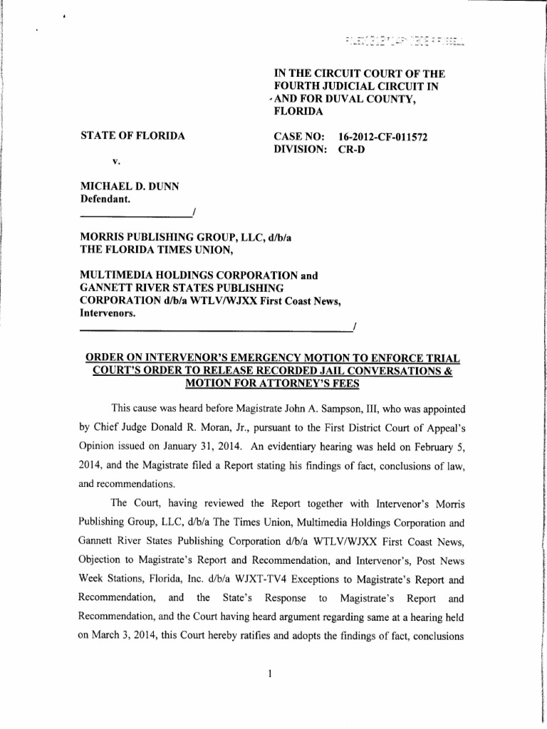Judge Russell Healey's Order | PDF