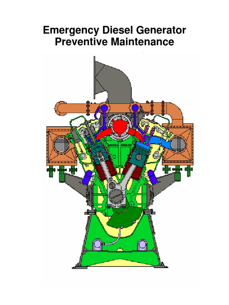 Emergency Diesel Generator Preventive Maintenance | Diesel Engine | Turbocharger