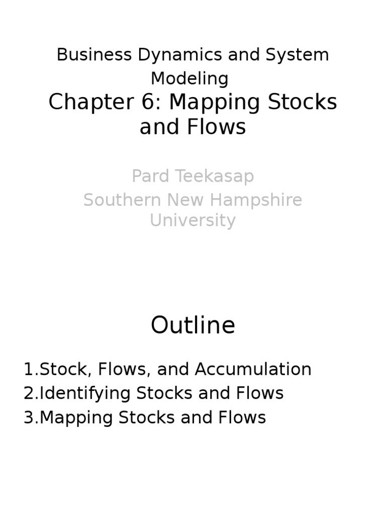 Stocks and Flows in Business Dynamics | PDF | Inventory | Economies