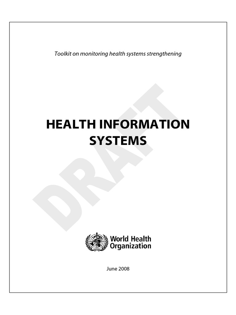 Health Information Systems Toolkit | PDF | Official Statistics | Health ...