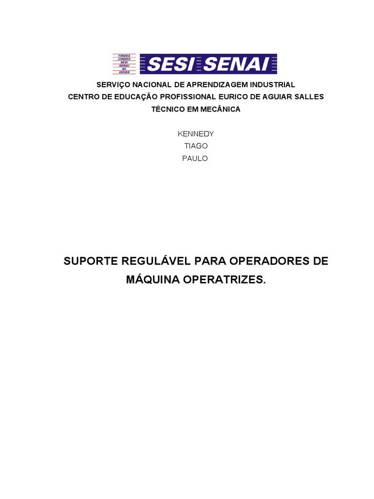 Modelo Formato TCC SENAI | PDF | Metodologia | Livros
