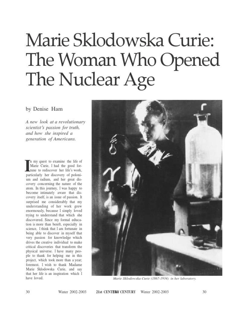 (199324935) Marie - Curie | PDF | Marie Curie | Radioactive Decay