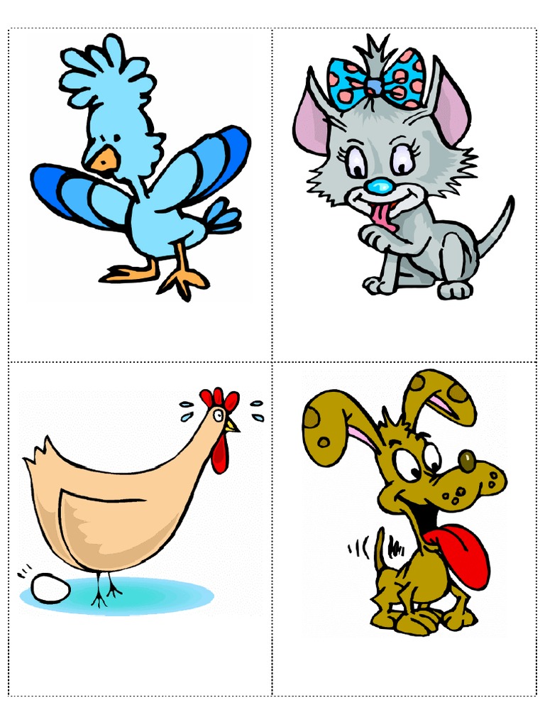 Esl Kids Animals Flashcards | PDF