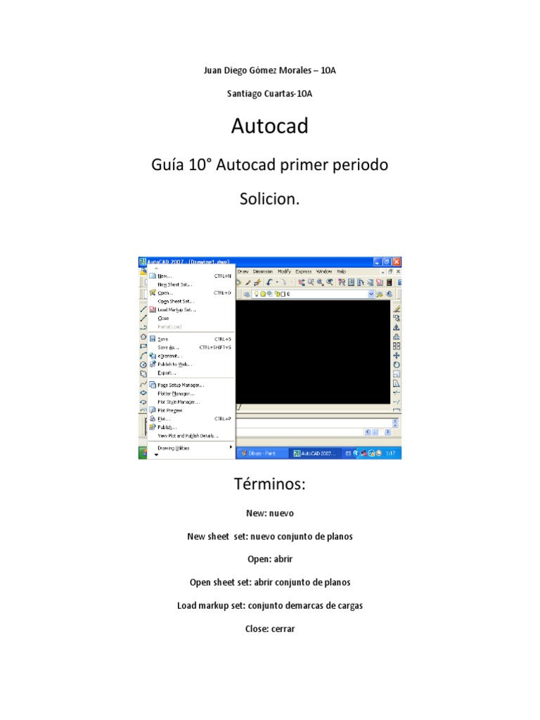 Guía Completa de Comandos AutoCAD 10° | PDF | Informática | Software