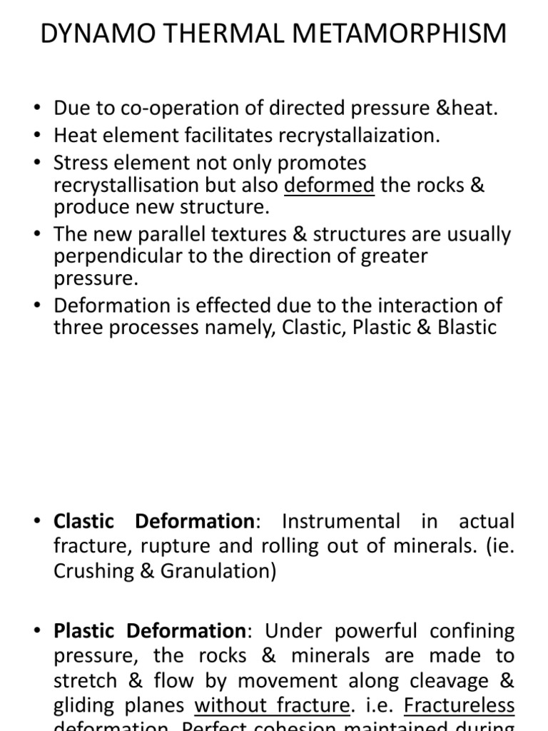 Dynamothermal Metamorphism | PDF | Rock (Geology) | Rocks