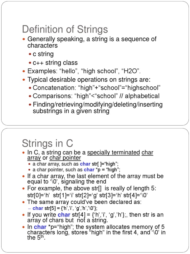 C Strings | PDF | String (Computer Science) | Pointer (Computer Programming)