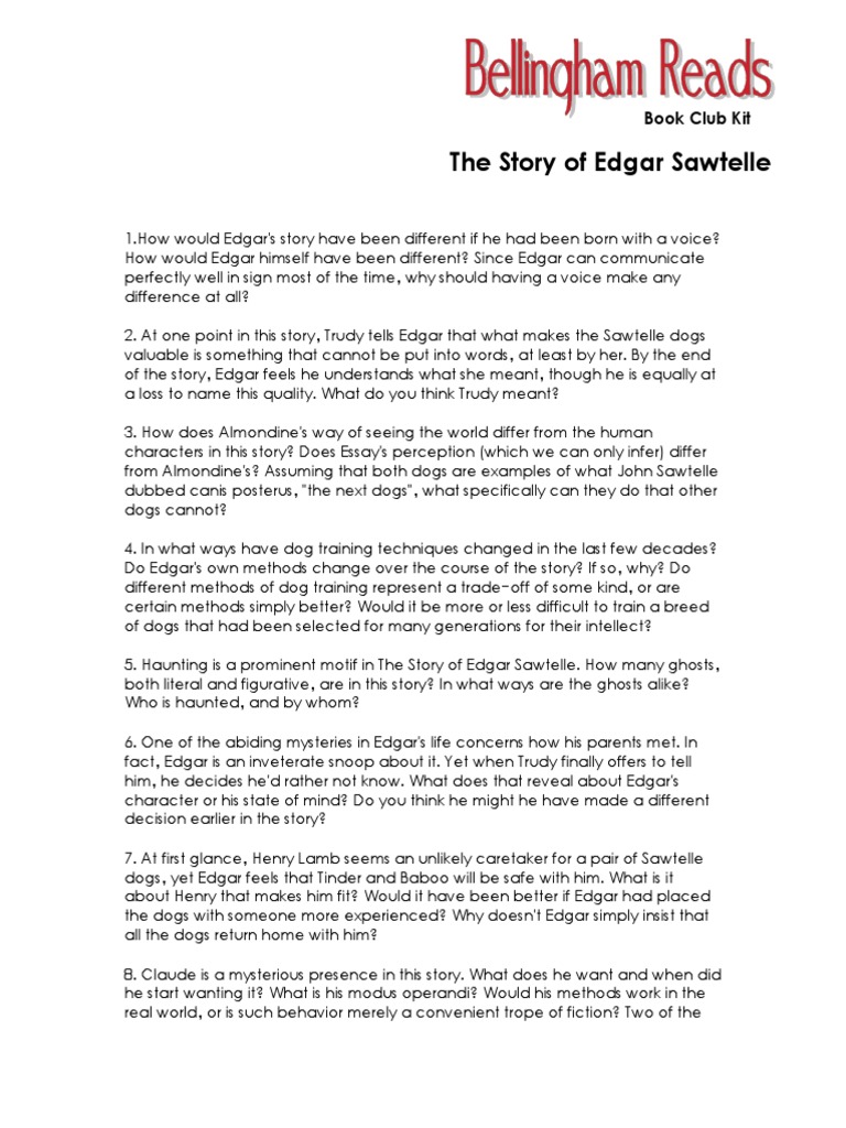 07 The Story of Edgar Sawtelle | PDF | Bagheera | Dogs
