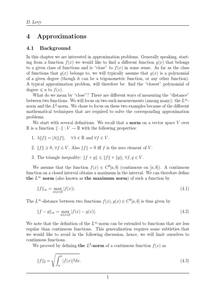 Approximation Chap | PDF | Continuous Function | Interpolation