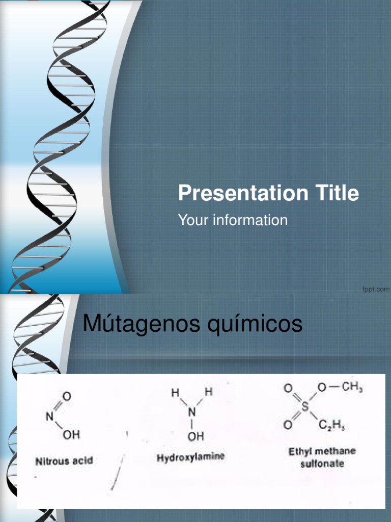 mutagenos quimicos | Mutágeno | Mutación