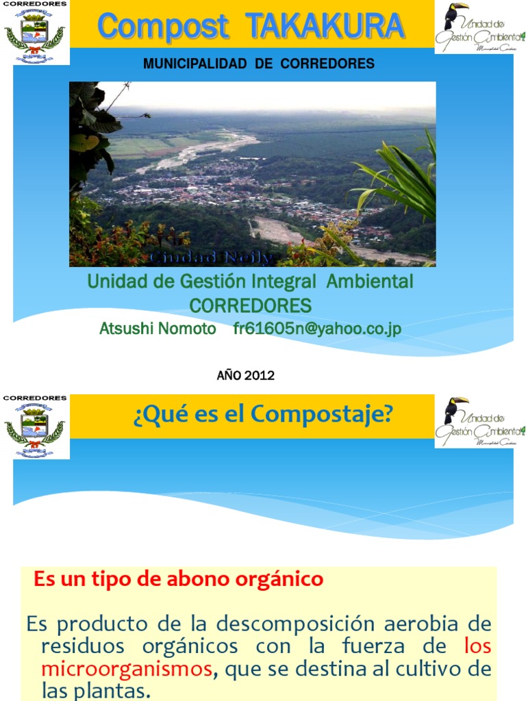 Composto Mtodo Takakura | PDF | Compost | Residuos