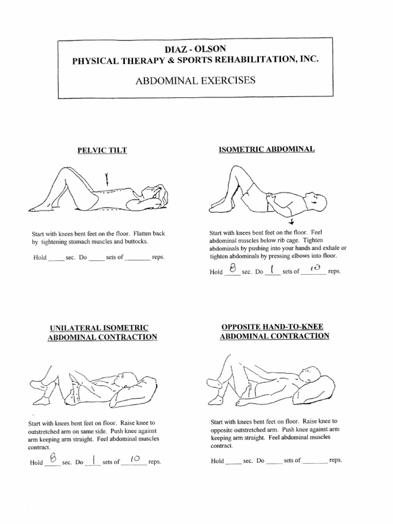 Physical Therapy Exercises