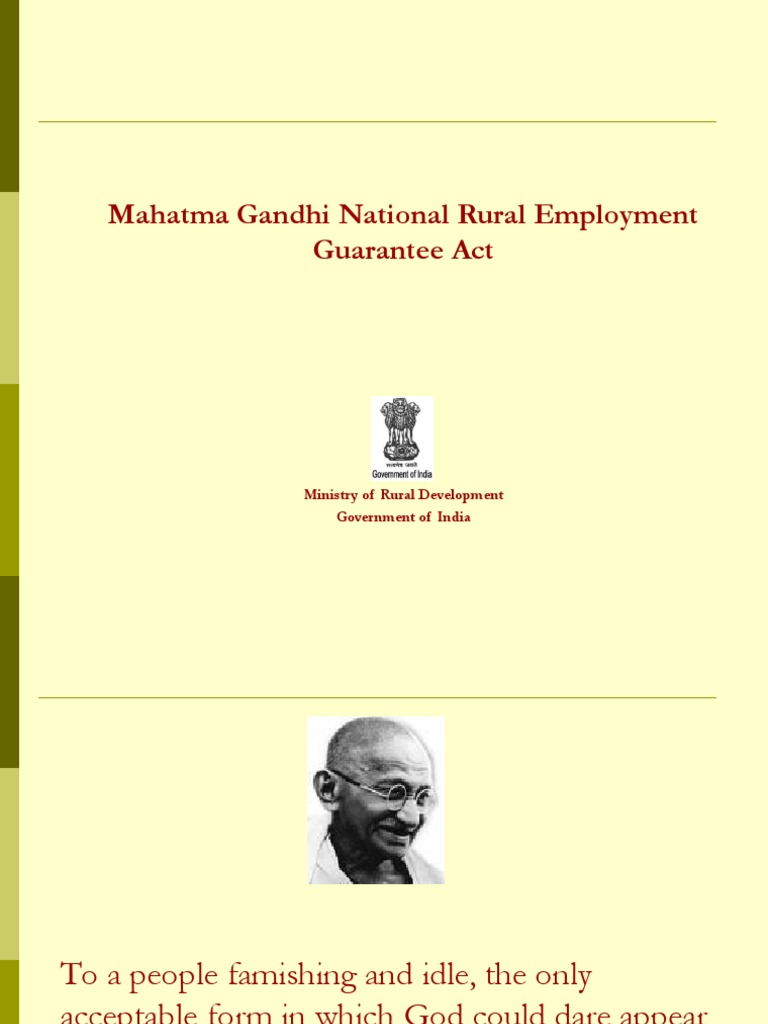 NREGA | PDF | Natural Resource Management | Land Management