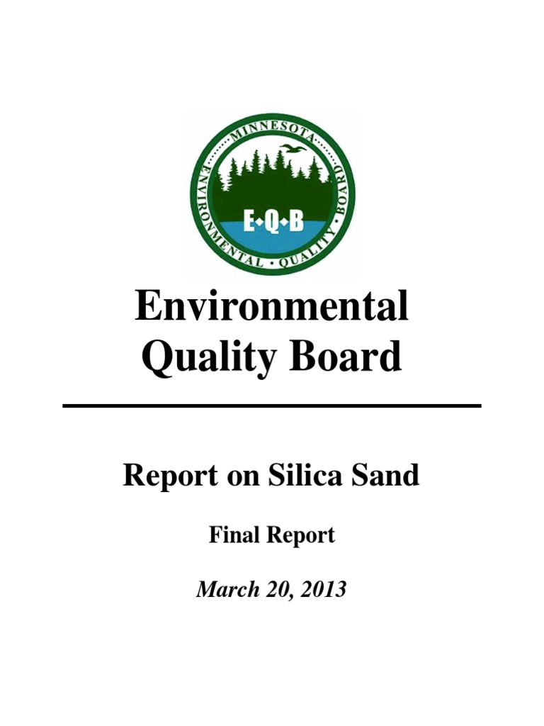 March Final Silica Sand Report | PDF