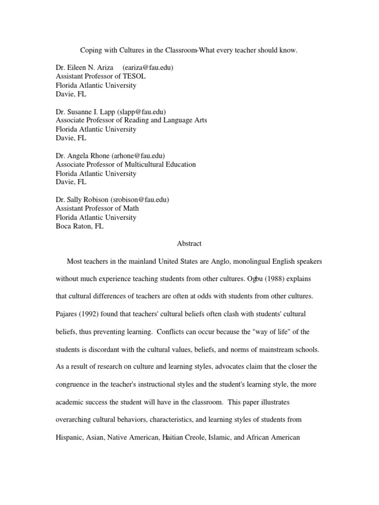 What Every Teacher Needs To Know | PDF | Learning Styles | Learning