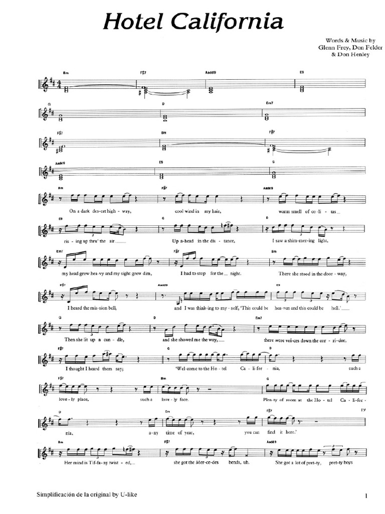 Hotel California | PDF