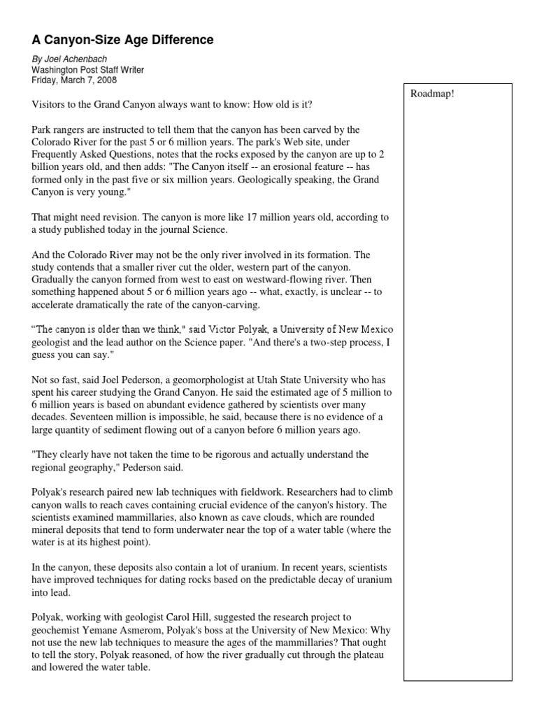 WashPost Grand Canyon | PDF | Grand Canyon | Canyon