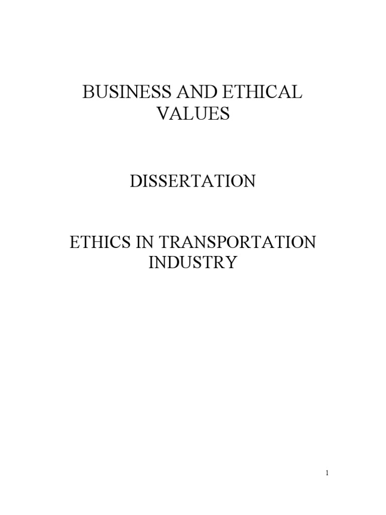 Ethical Considerations in Transport Services | PDF | Business Ethics ...