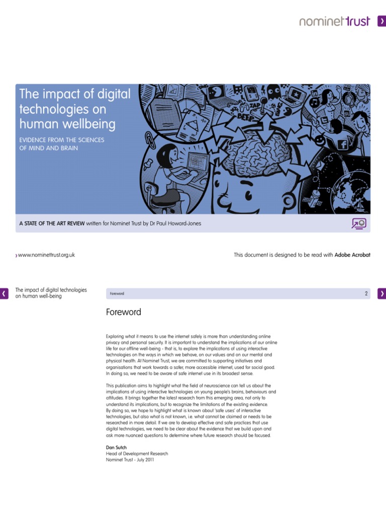 Digital Tech's Impact on Wellbeing | PDF | Social Networking Service ...