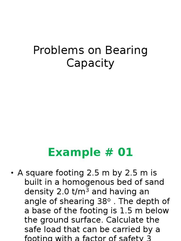 Terzaghi Bearing Capacity Calculations | PDF | Mechanics | Civil ...