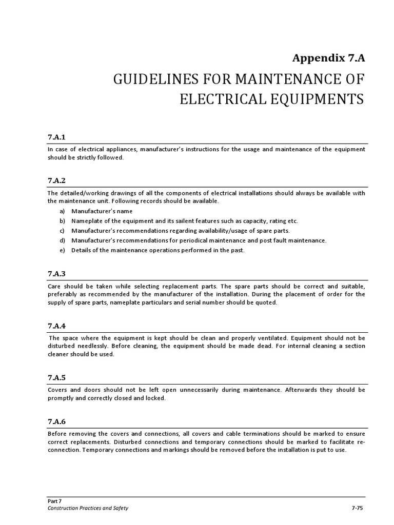 Appendix A - Part 7 | PDF | Fuse (Electrical) | Battery (Electricity)